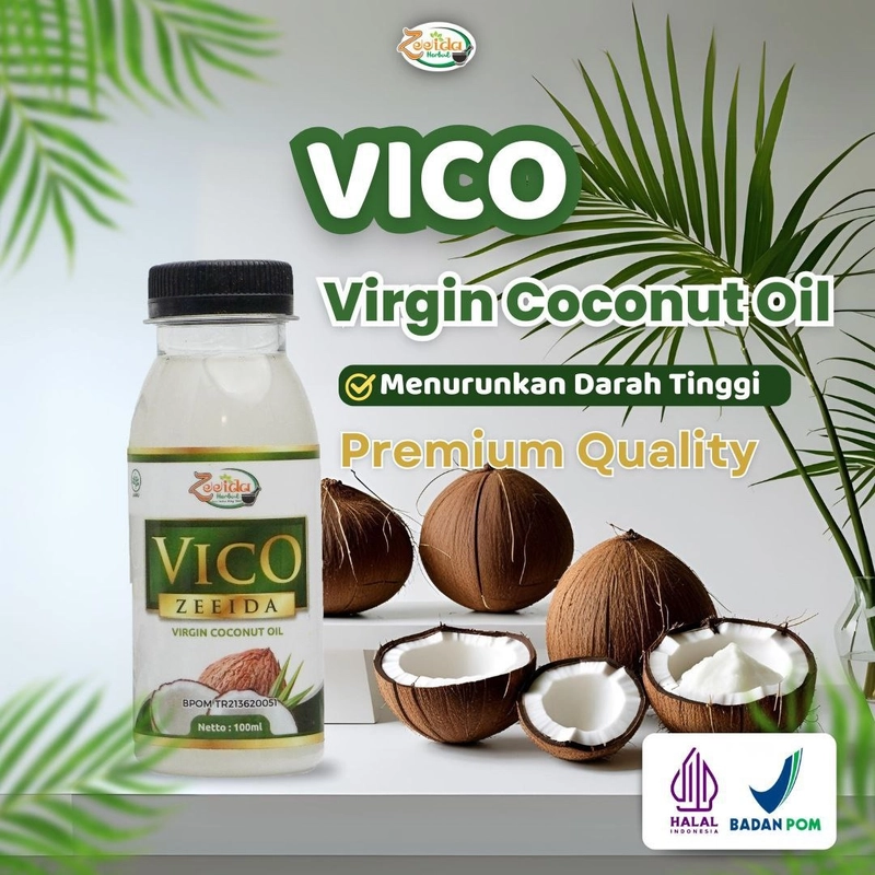 Vico 100 ml Extra Virgin Coconut Oil Murni 100 Persen Minyak Kelapa ...